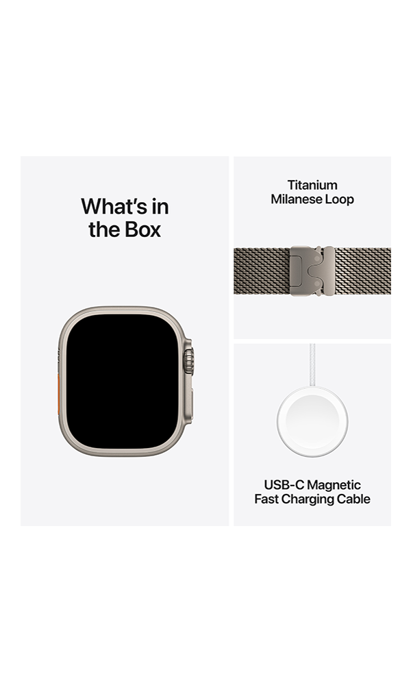 Apple Watch Ultra 2 49 Mm Titanium Milanese Loop Plan Vodafone Uk